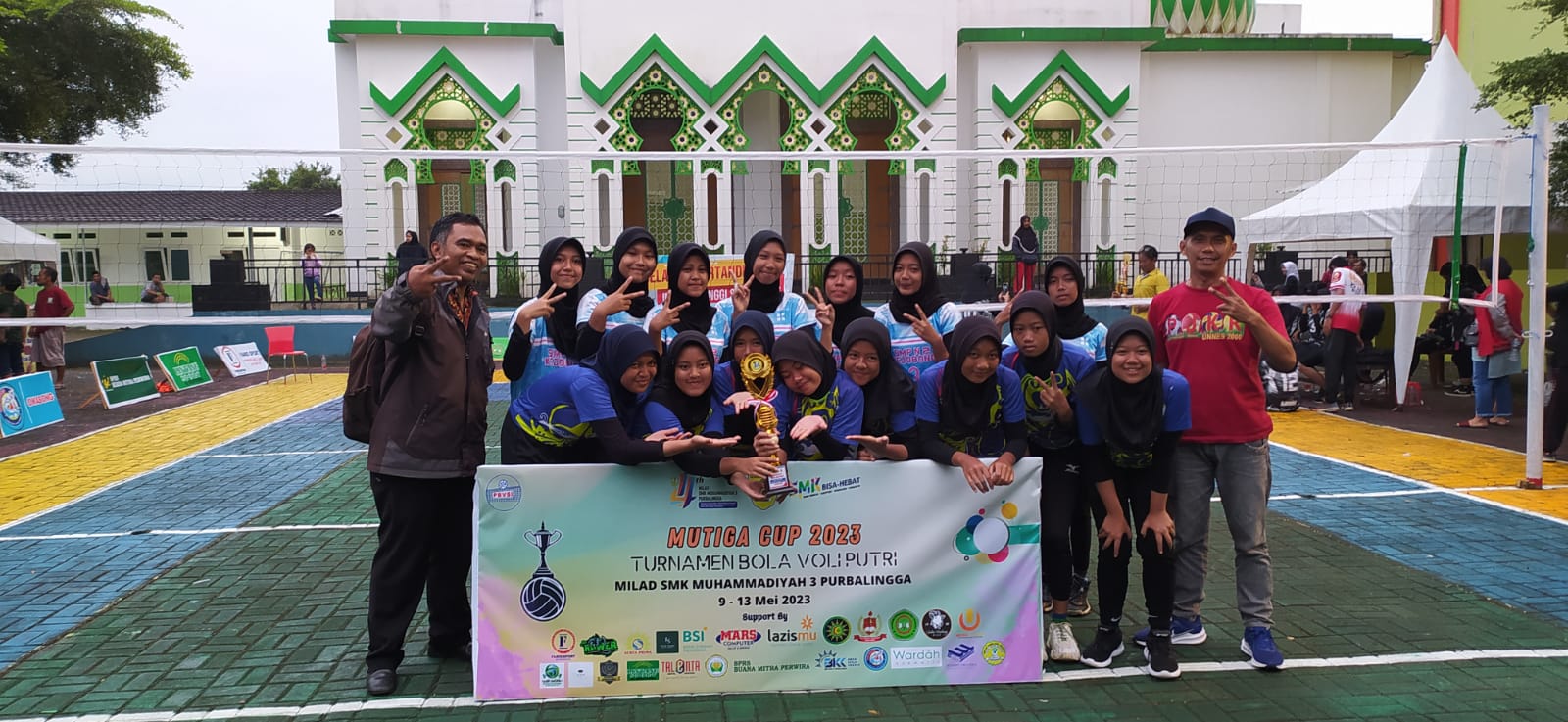 Turnamen Bola Voli Putri Milad SMK Muhammadiyah 3 Purbalingga